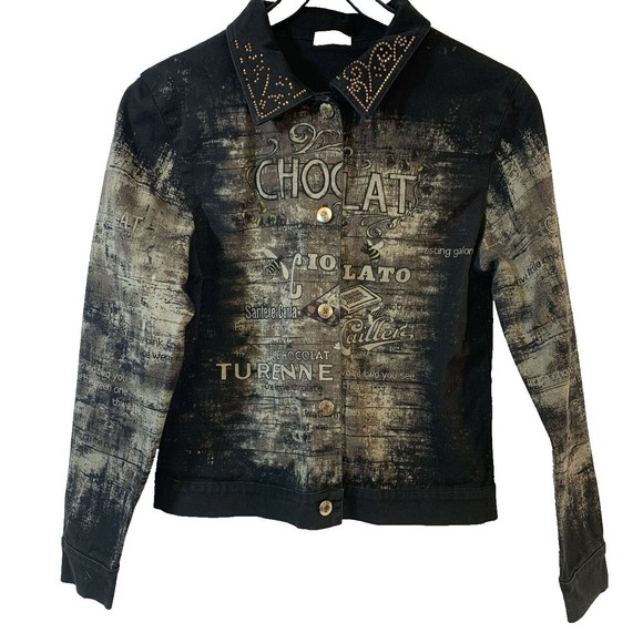 Cactus | Jackets & Coats | Cactus Jacket Black Chocolate Theme Button ...